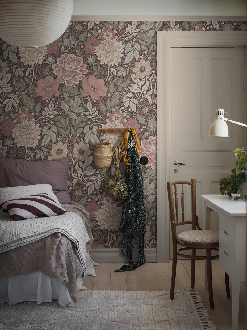 Dahlia Garden Grand, Multi wallpaper – Boråstapeter