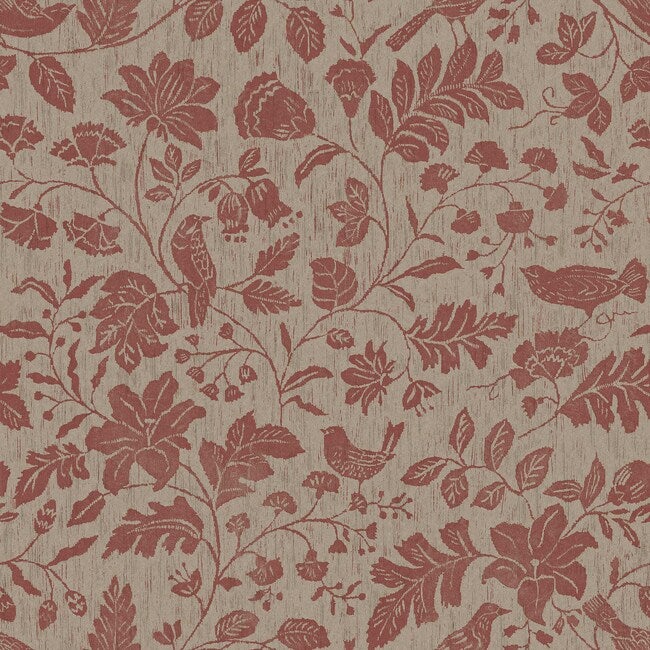 Isidor, 8186, Red wallpaper - Boråstapeter