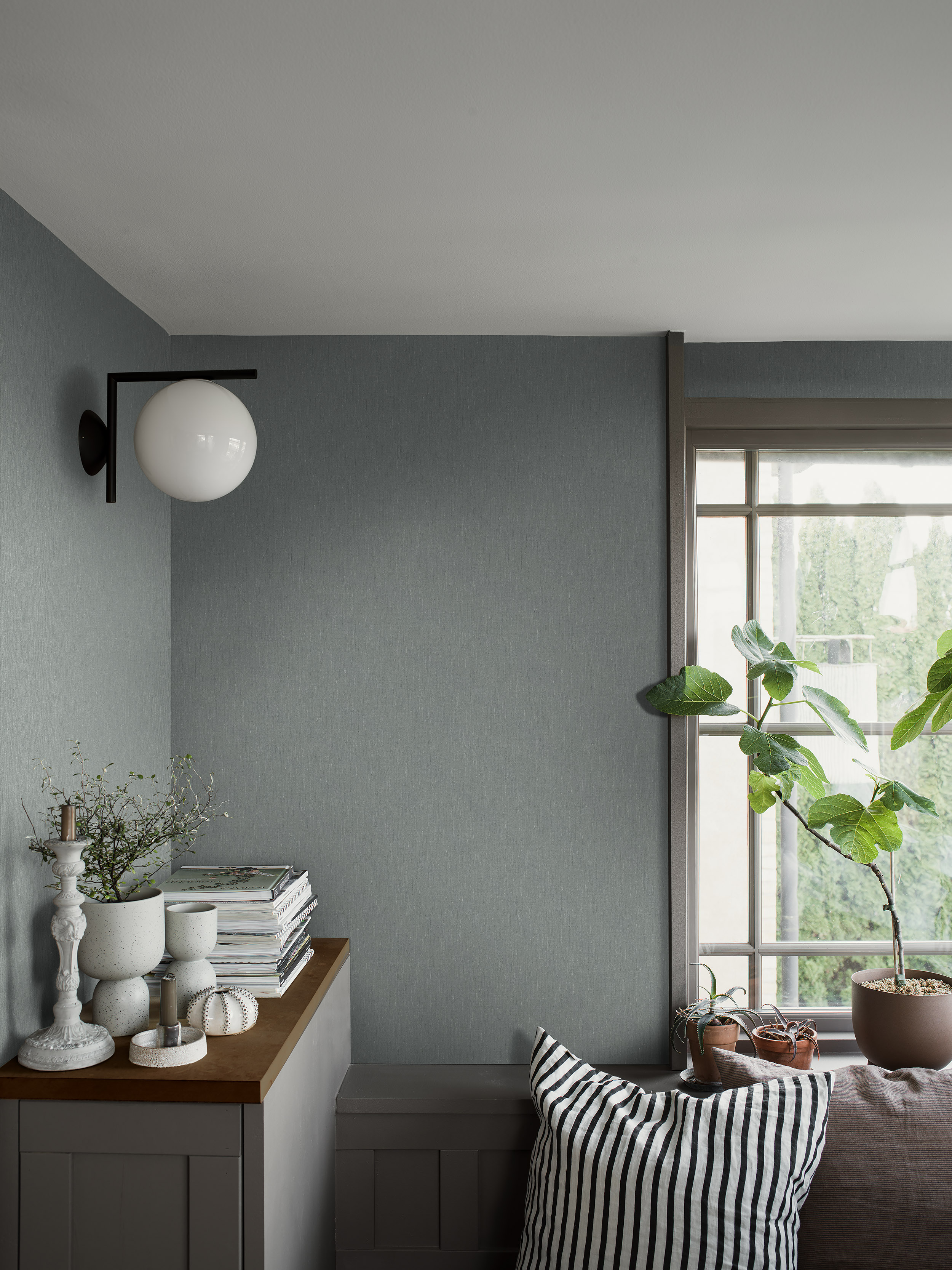 Vintage Blue, 4339, Blå tapet - Boråstapeter