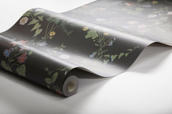 Midsummer Eve, 7679, Svart tapet - Boråstapeter