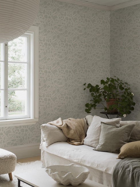 Isidor, 8184, Green wallpaper - Boråstapeter