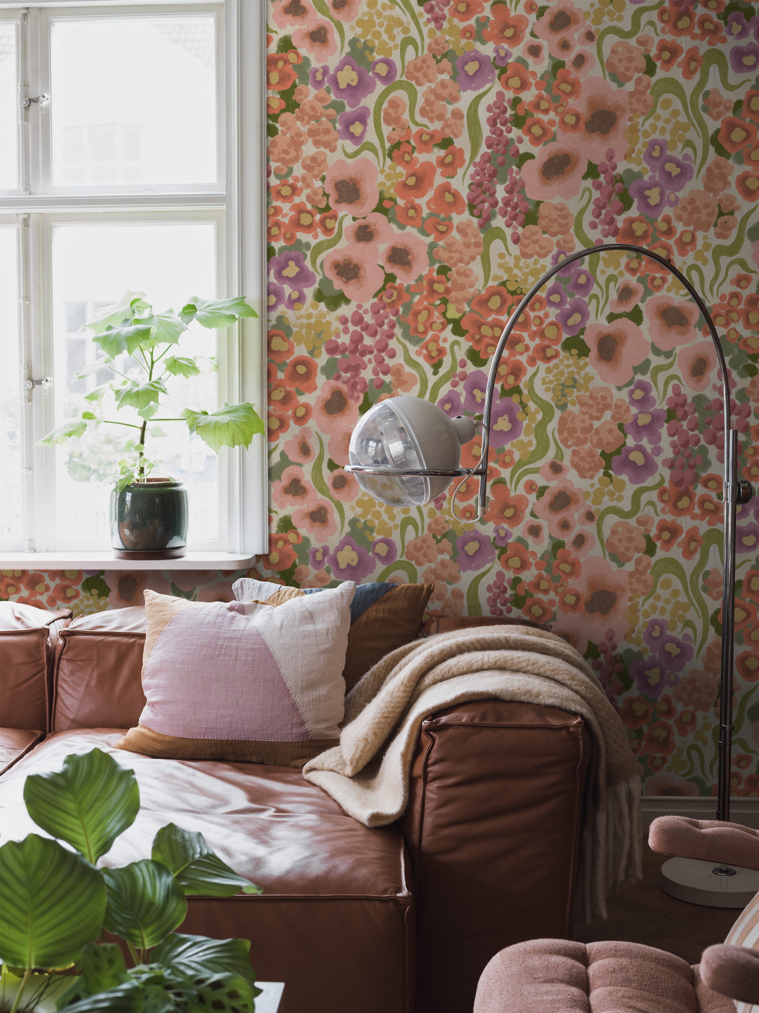 Colorful Flower, 9602W, Multi tapet - Boråstapeter